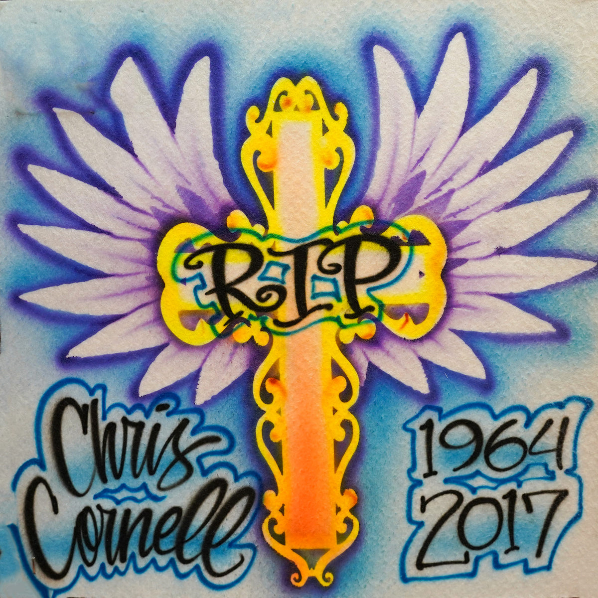 RIP Cross Angel Wings 5 Shirt Package – Big Airbrush